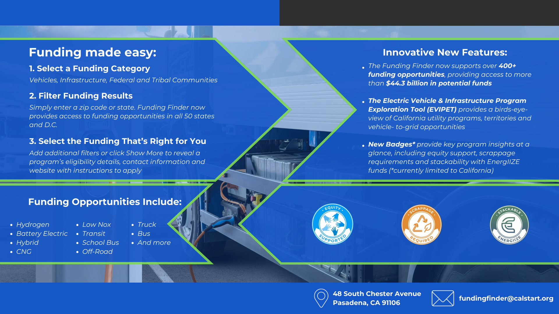 Fact Sheet - CALSTART Funding Finder